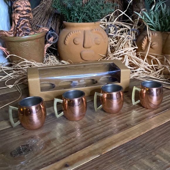Pottery Barn | Dining | Pottery Barn Copper Mini Moscow Mule Shot Glass ...